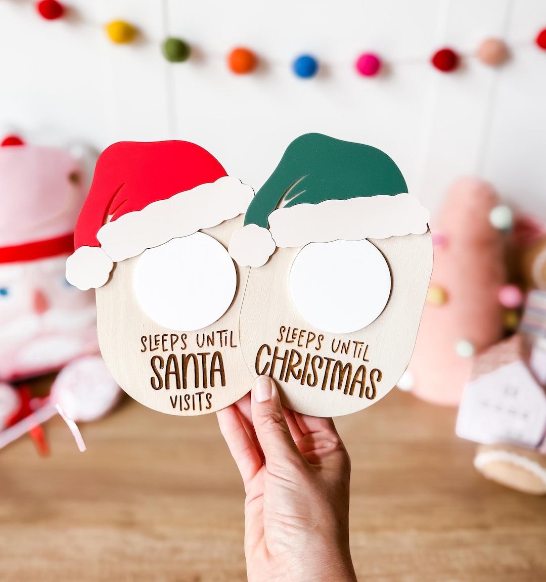 Christmas Countdown, Santa Countdown, Dry Erase Santa Countdown, Sleeps ...