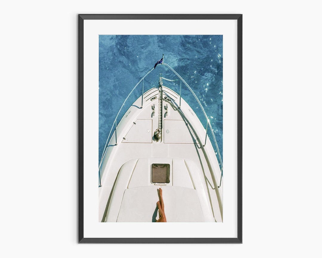Luxury Yacht Poster, Photography Prints, Luxurious Boat Print, Sailing ...