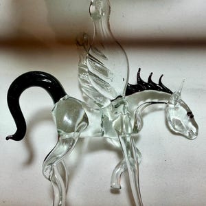 Transparent Glass Pegasus - Etsy