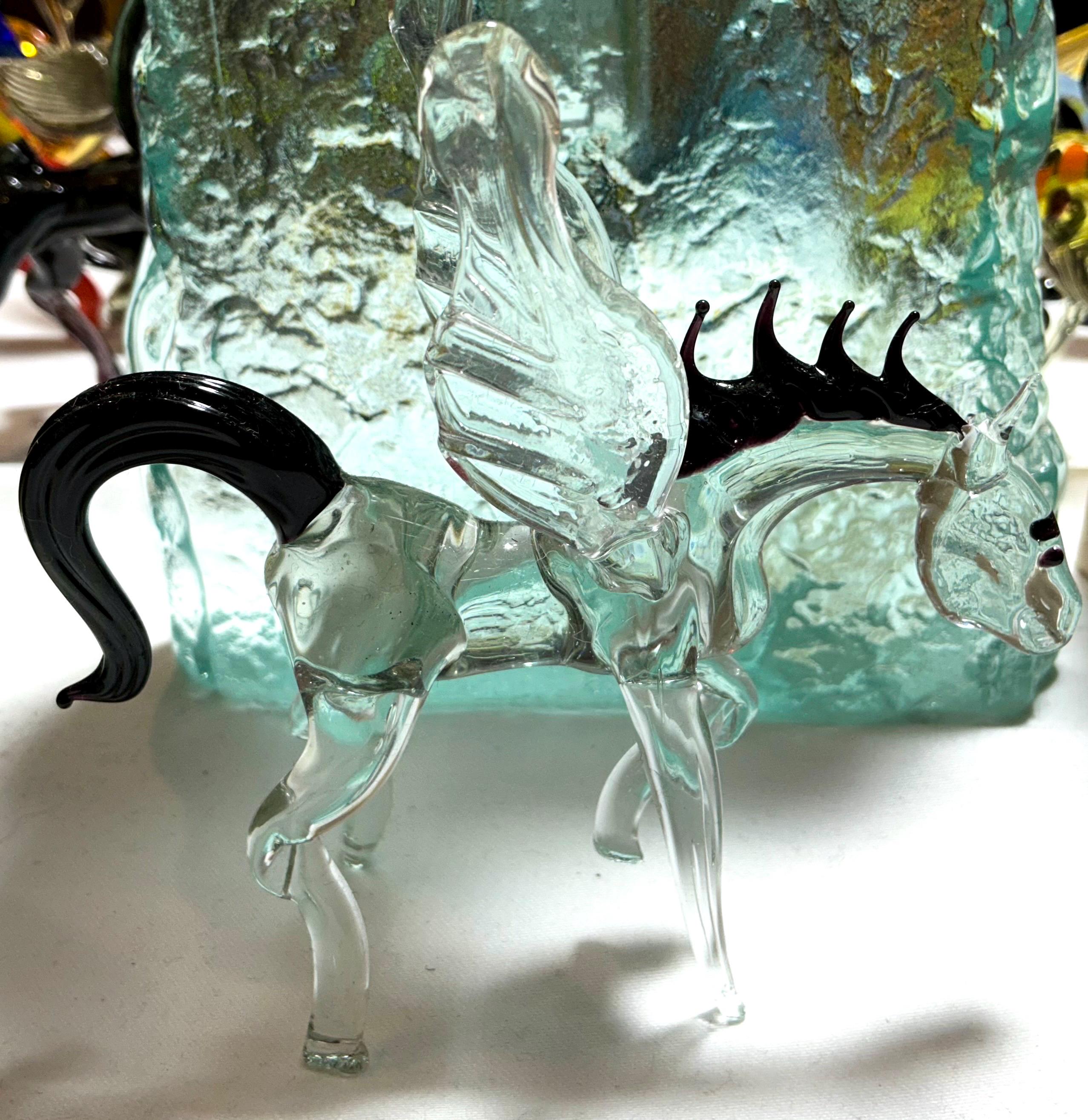 Transparent Glass Pegasus - Etsy