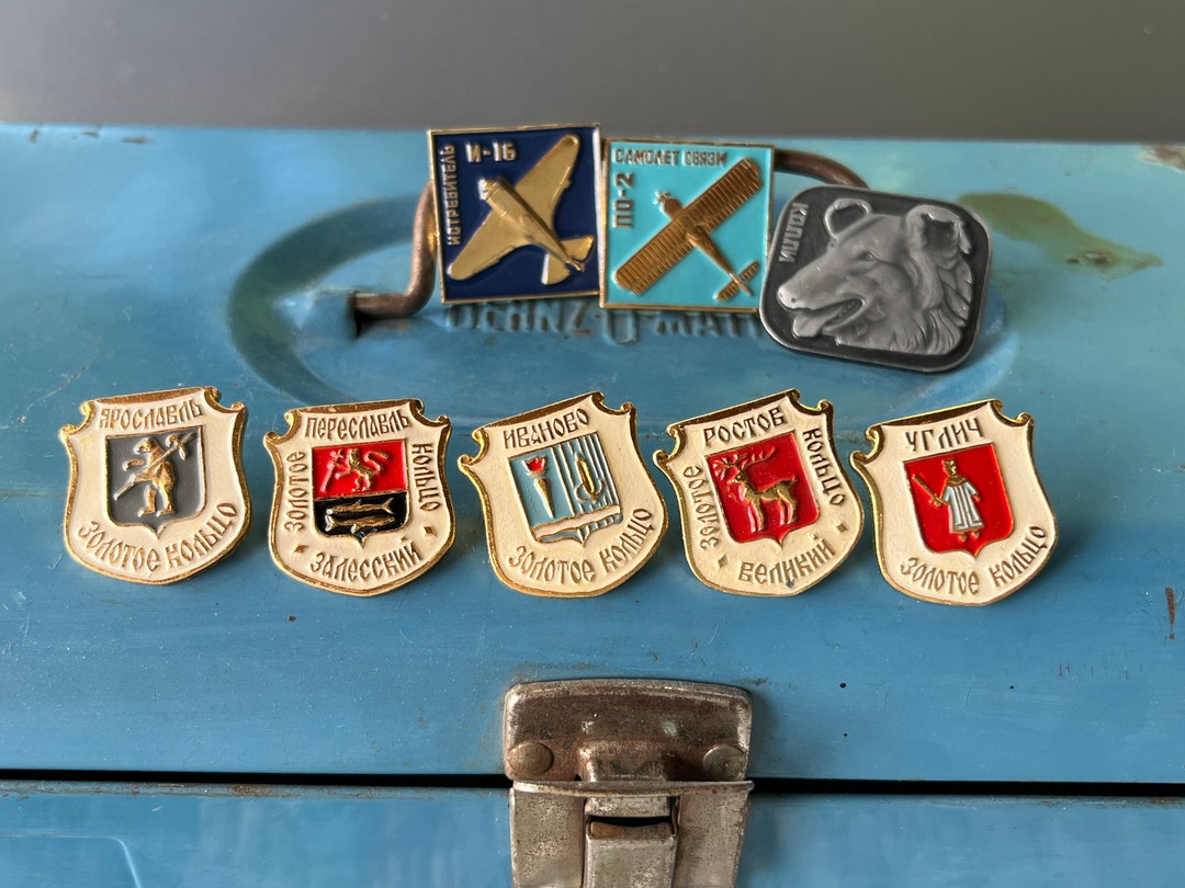 Soviet Era Enamel Pins Vintage Military Style Pin Pin Collection - Etsy