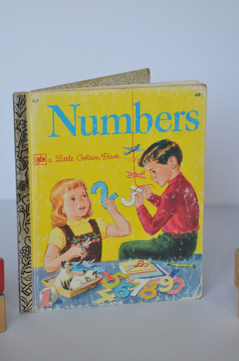 1955 Little Golden Book Numbers Book Classic - Etsy