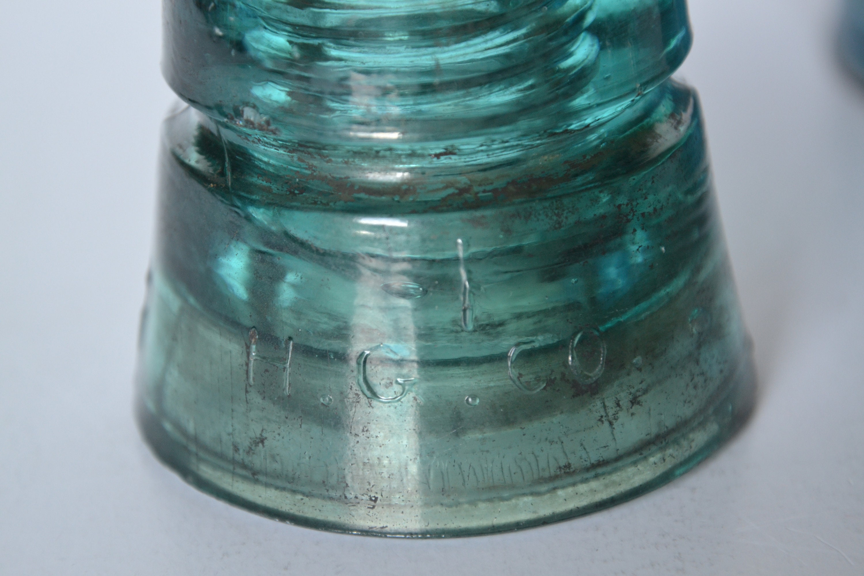 Hemingray and H. G. Company Clear Glass and Blue Glass Insulators Glass ...