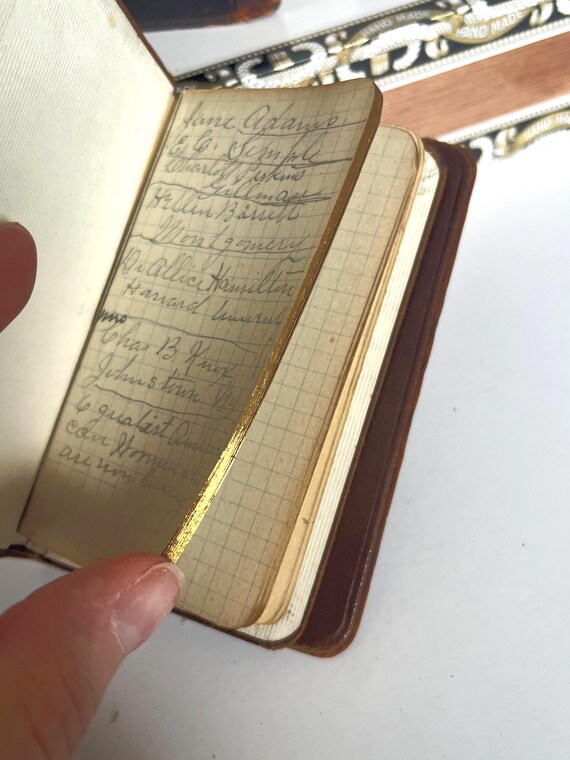 1930s Lot of Pocket Collectibles - Leather Wallet, Po… - Gem