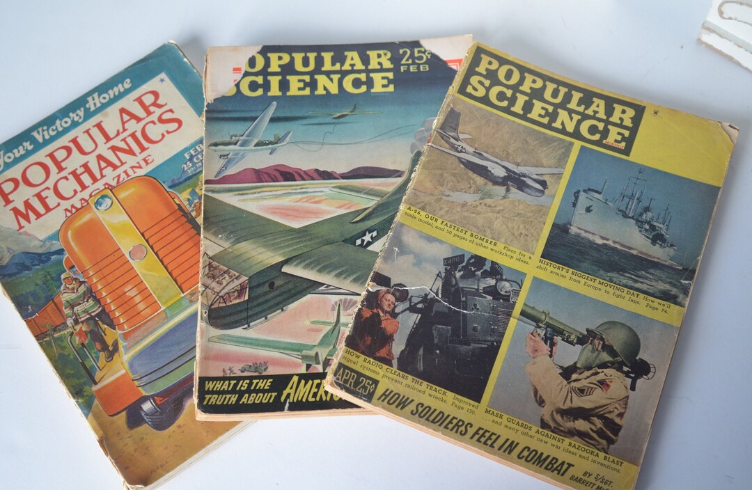 WW2 Science Magazine Collection - Popular Mechanics - Popular Science ...