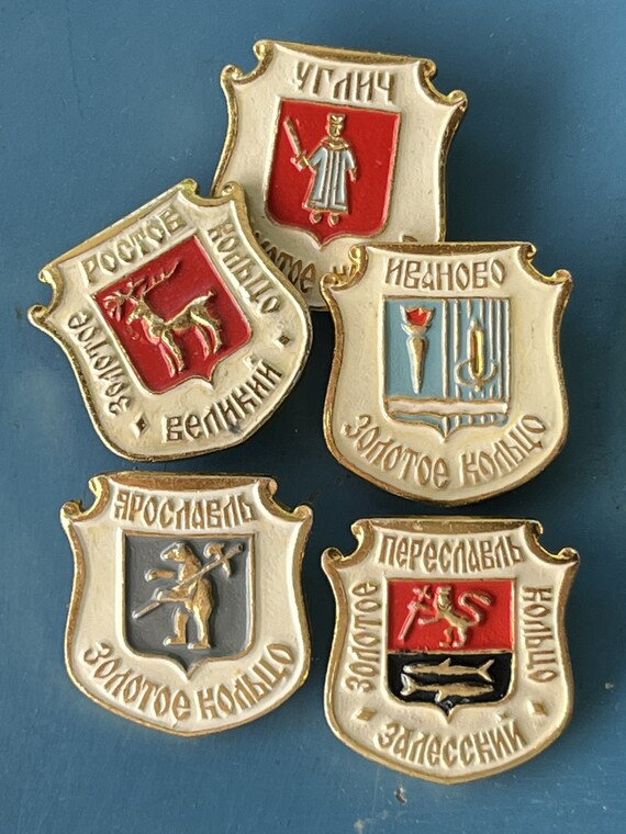 Soviet Era Enamel Pins - Vintage Military Style Pin -… - Gem