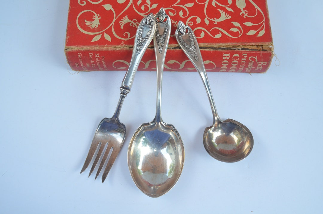 1847 Rogers Bros Serving Utensils - Vintage Silver Plate - Retro ...