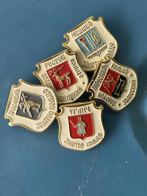 Soviet Era Enamel Pins - Vintage Military Style Pin -… - Gem