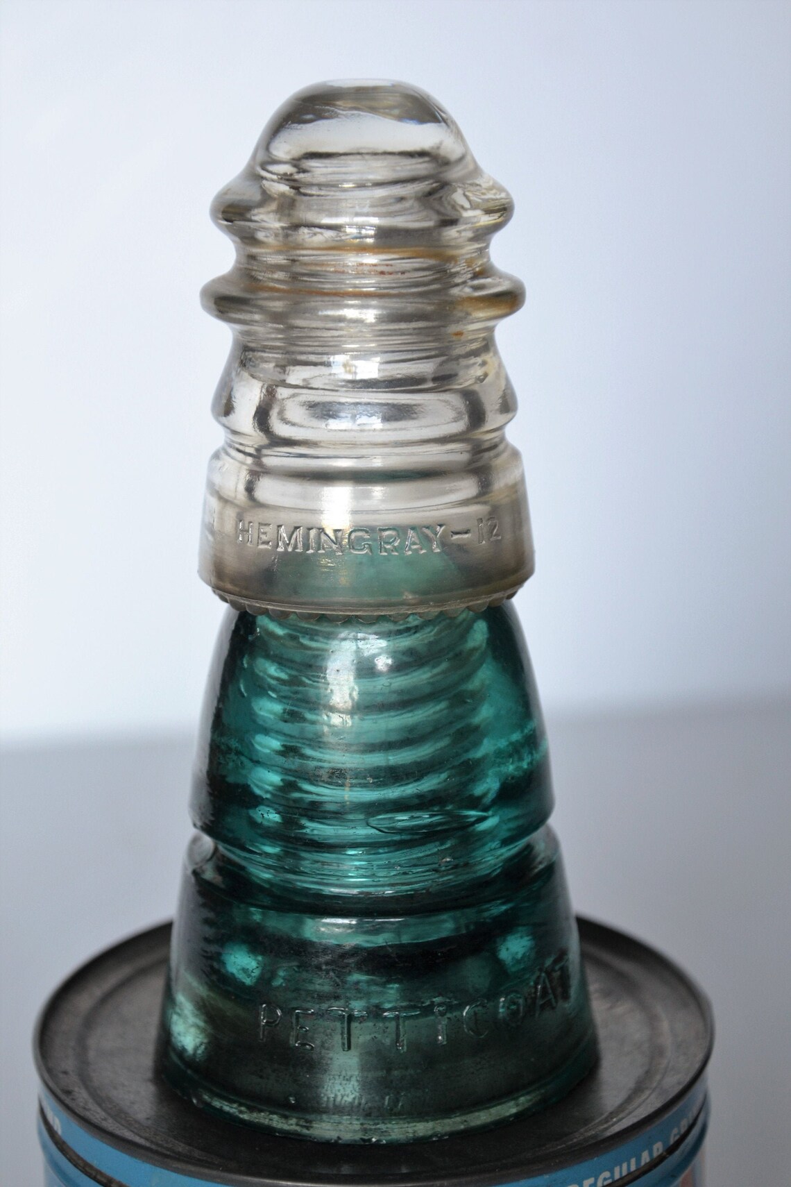 Hemingray and H. G. Company Clear Glass and Blue Glass | Etsy
