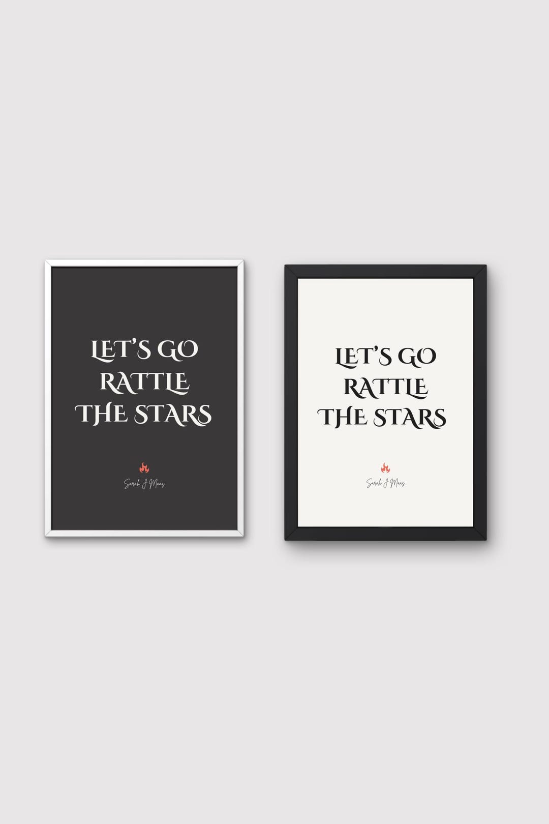 Throne of Glass SJM Book Quote Printable Wall Art Posters (2 Color ...