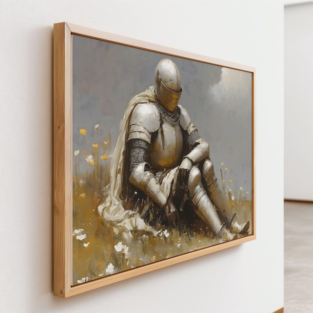 Medieval Knight Print | Dark Fantasy | the Knight Wall Art | Mythic Art ...
