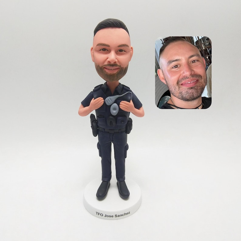 Police Husband Valentine Gift, Personalized Cop Statue, Law Enforcement ...