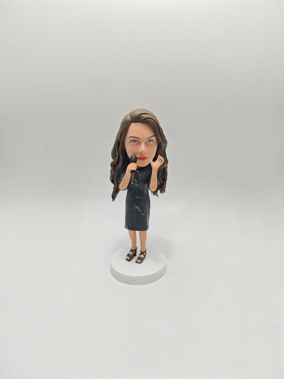 Custom Singer Bobblehead: Personalized Performer Figurine, Music Lover ...