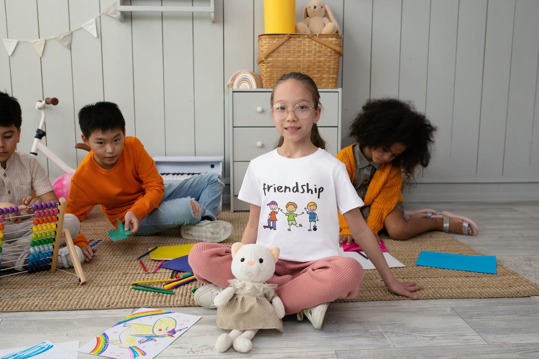 Friendship Shirt Kids and Friends Apparel Celebrating Togetherness Tee ...