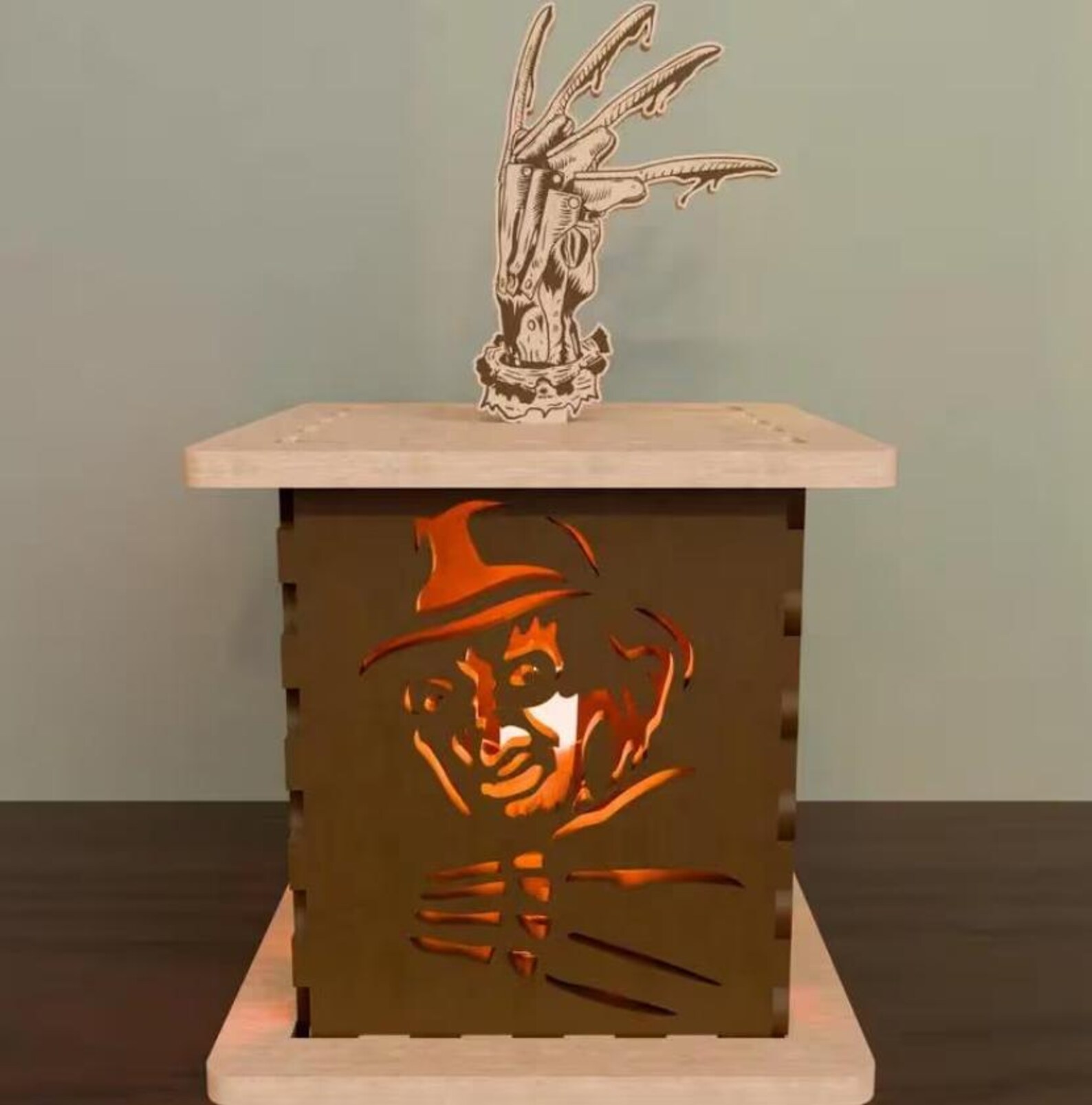 Horror Character Lantern Svg,halloween Lantern Laser Cut File ...