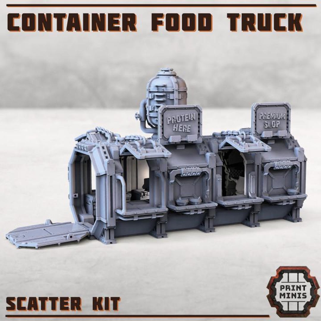 Print Minis - CONTAINER FOOD TRUCK 3d Resin Printed - Etsy