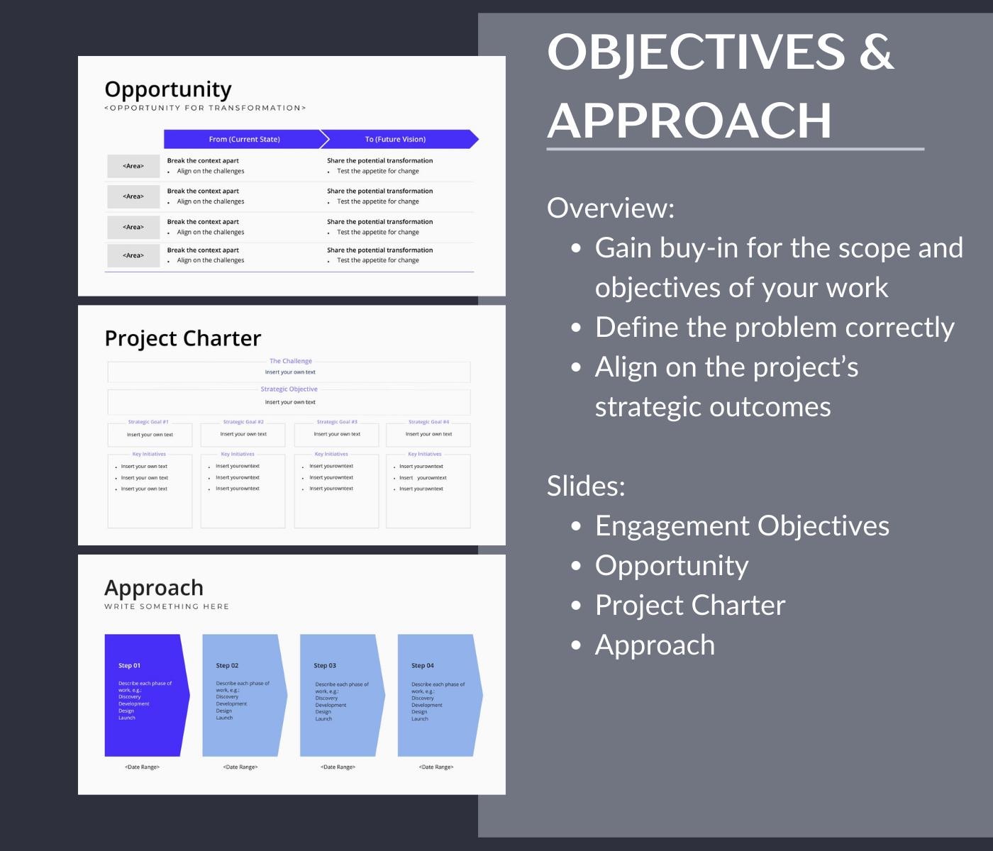 Project Kickoff Deck Template | Management Consultant Kickoff Deck ...