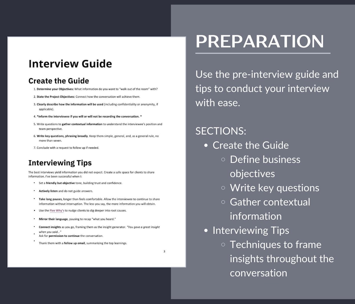 Interview Guide Template for Consultants | Interviewing Tips | Key ...