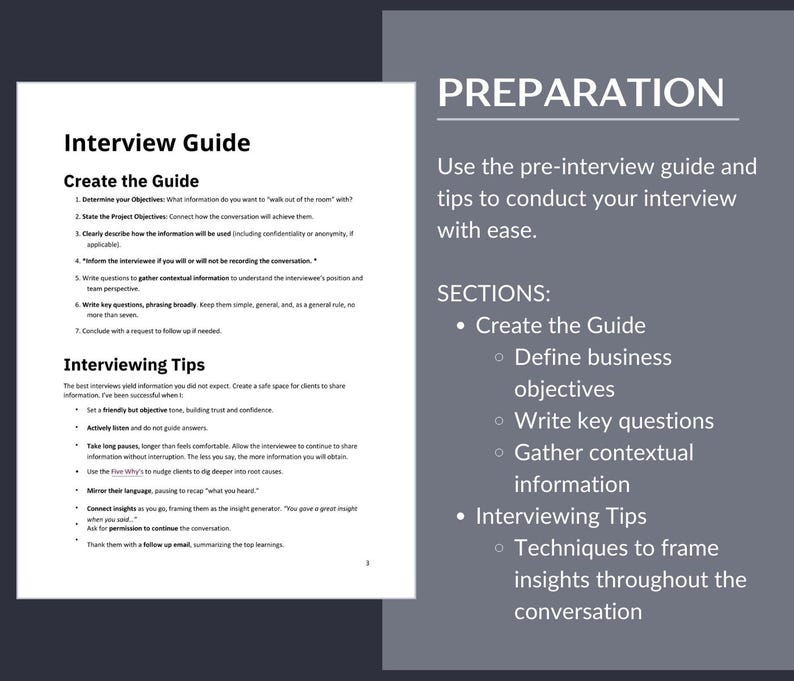 Interview Guide Template for Consultants | Interviewing Tips | Key ...