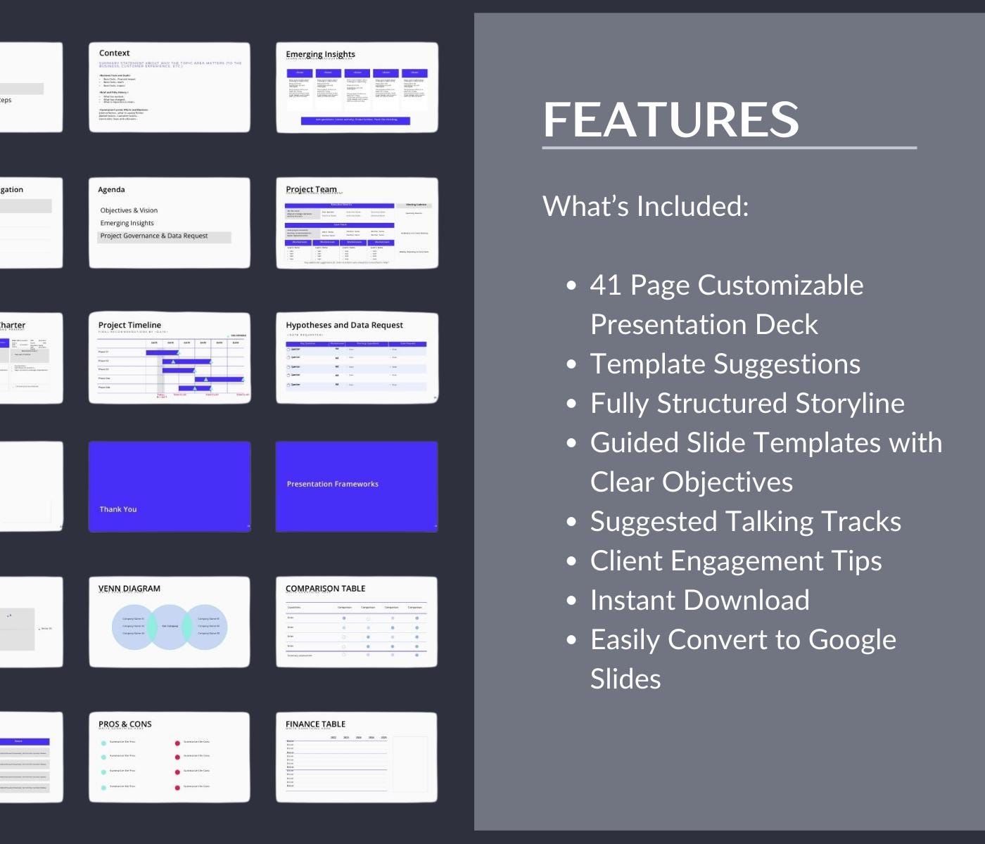 Project Kickoff Deck Template | Management Consultant Kickoff Deck ...