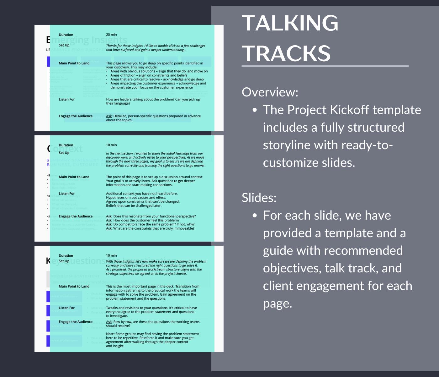 Project Kickoff Deck Template | Management Consultant Kickoff Deck ...