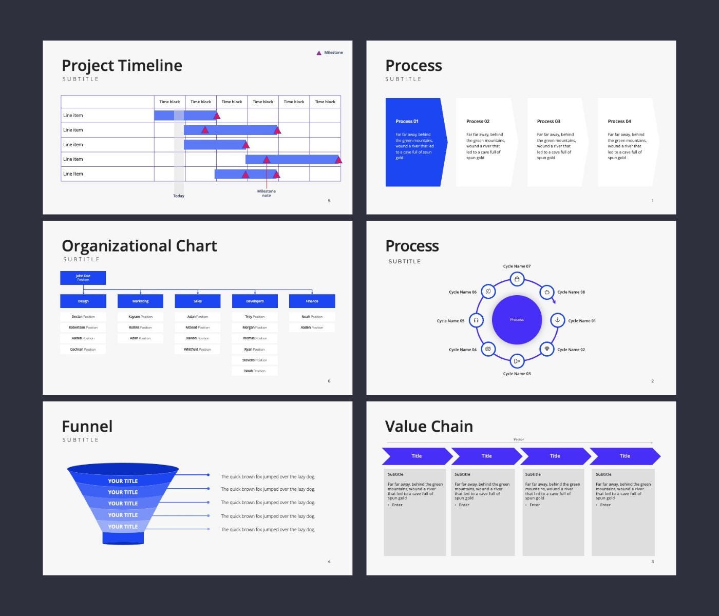 Powerpoint Template for Consultants | Projects & Workflows | Executive ...