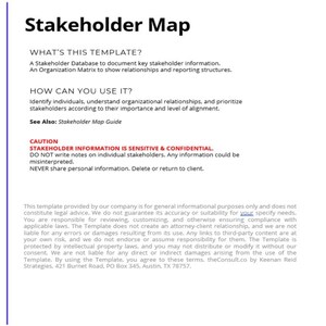 Consultant Stakeholder Mapping Guide and Template | Stakeholder ...
