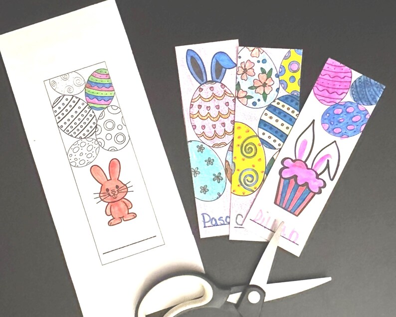 Easter Coloring Bookmarks, 48 Printable Designs, Kids Activity (PDF ...