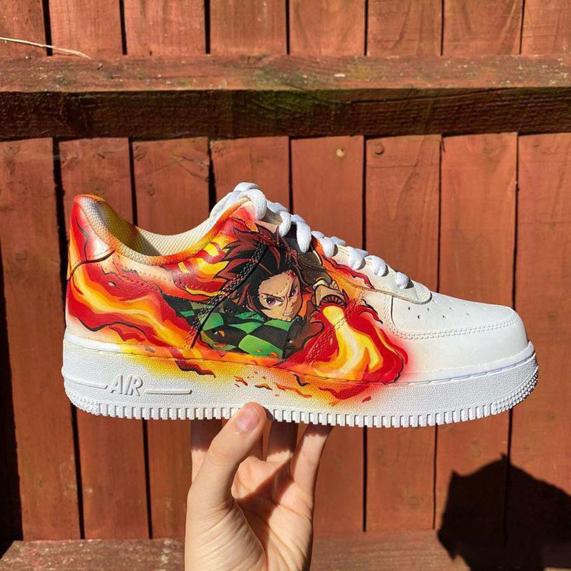 Anime Art Air Force 1, Custom Anime AF1 Sneakers, Hand Painted Shoes ...