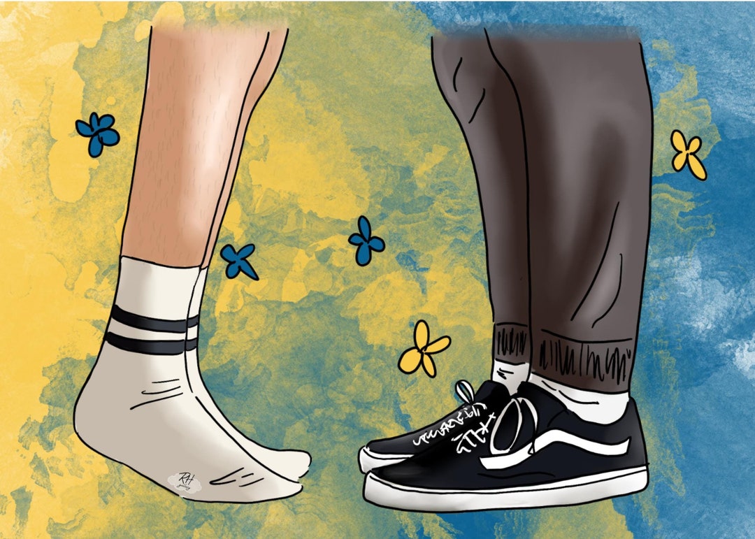 Heartstopper Print: Nick and Charlie Shoes - Etsy