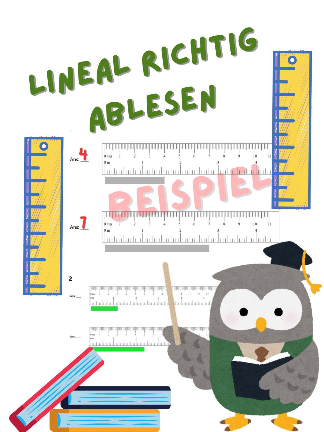 How to Read a Ruler Correctly: an Easy Introduction for Children and ...