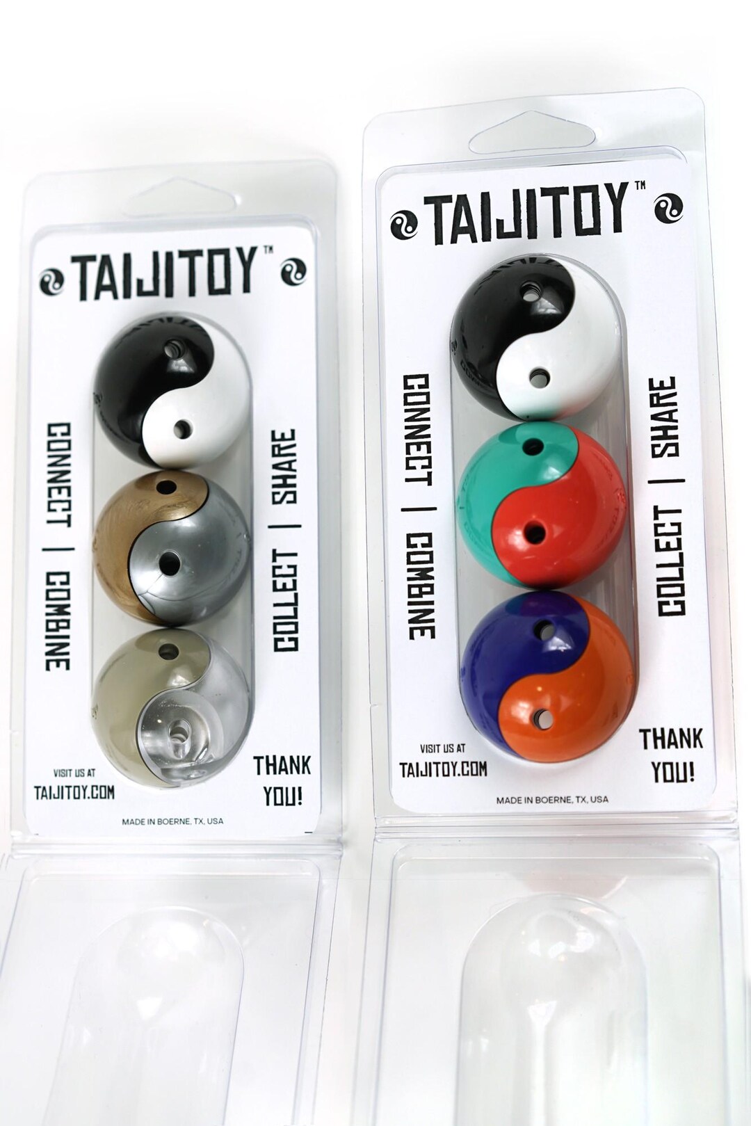 Taijitoy Solos: 2x Three Toy Pack (classic & Vibrant Combo) - 3D Yin ...
