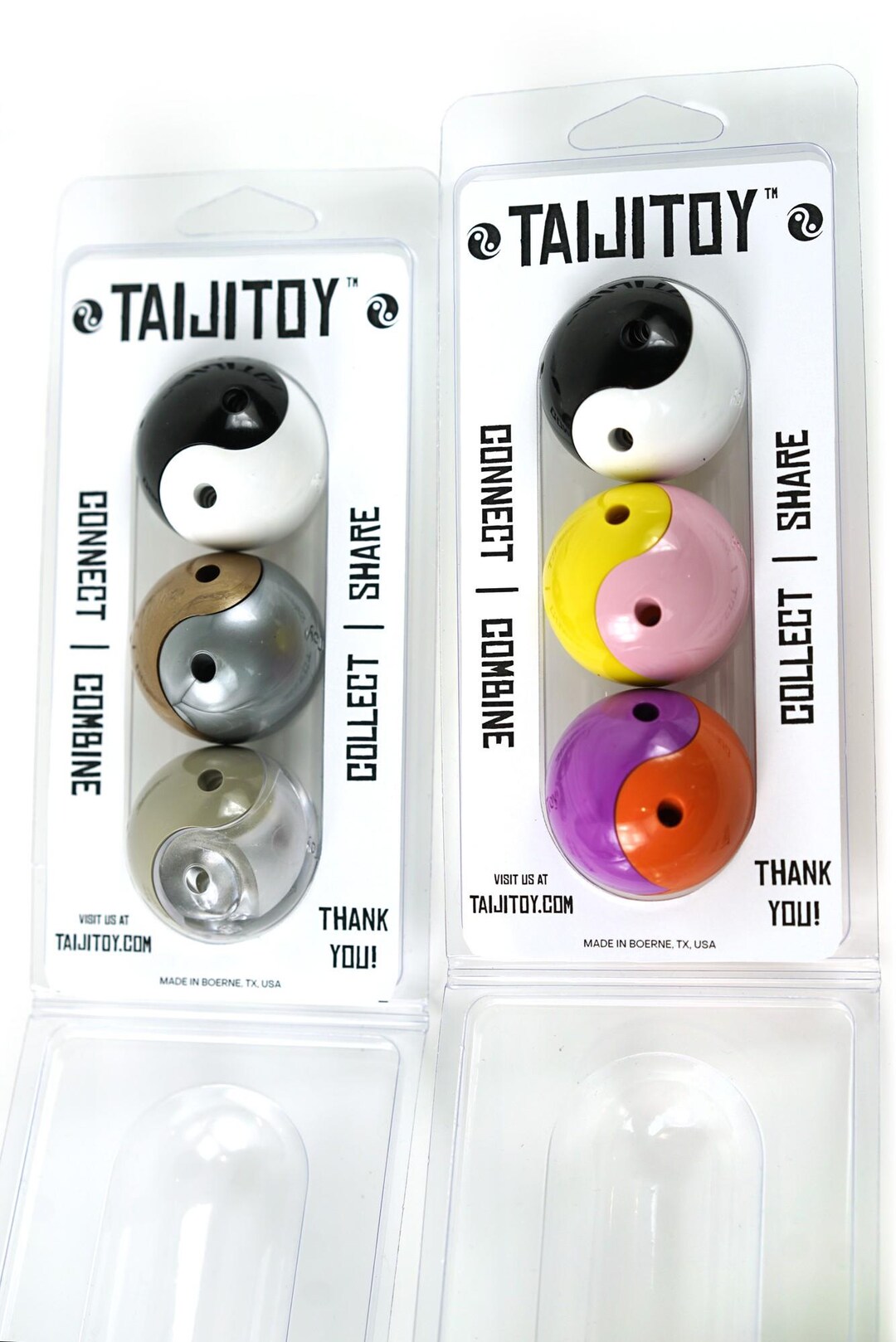 Taijitoy Solos: 2x Three Toy Pack (classic & Pastel Combo) - 3D Yin ...