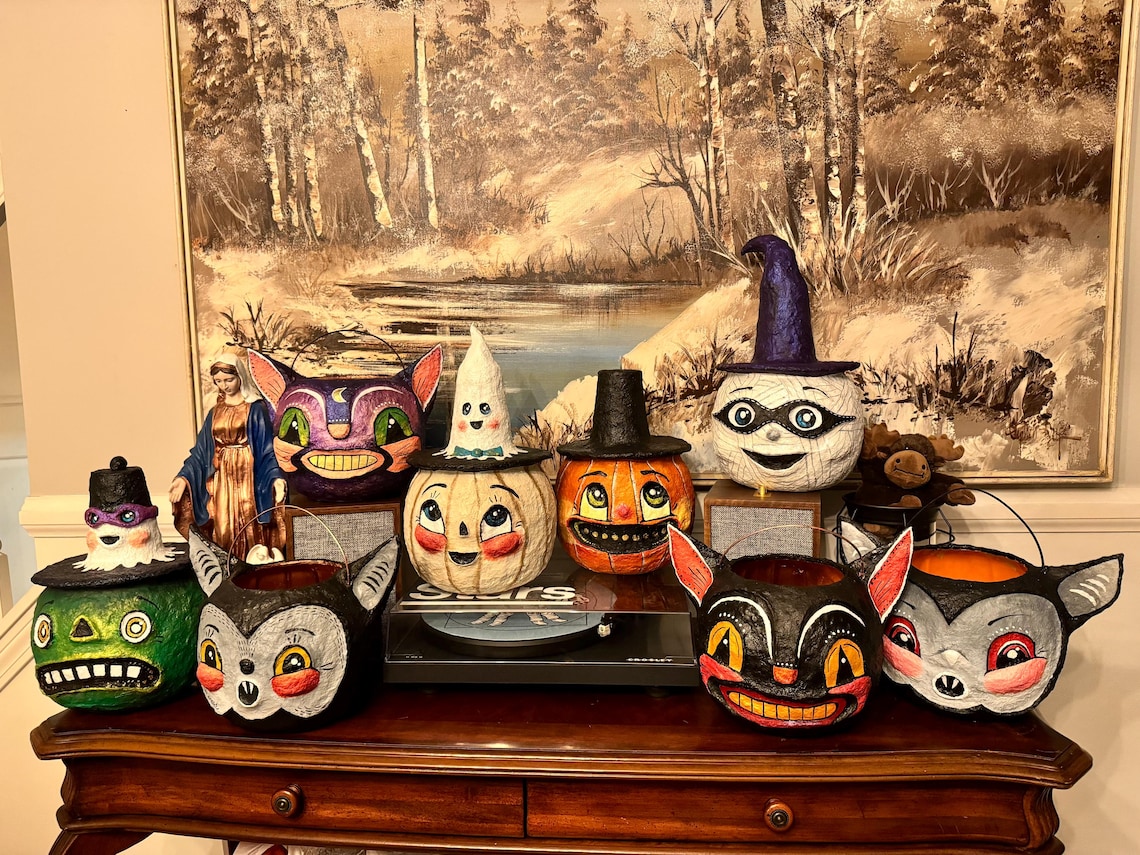 DIY Spooky Vintage Pumpkin Pails Instructions - Etsy