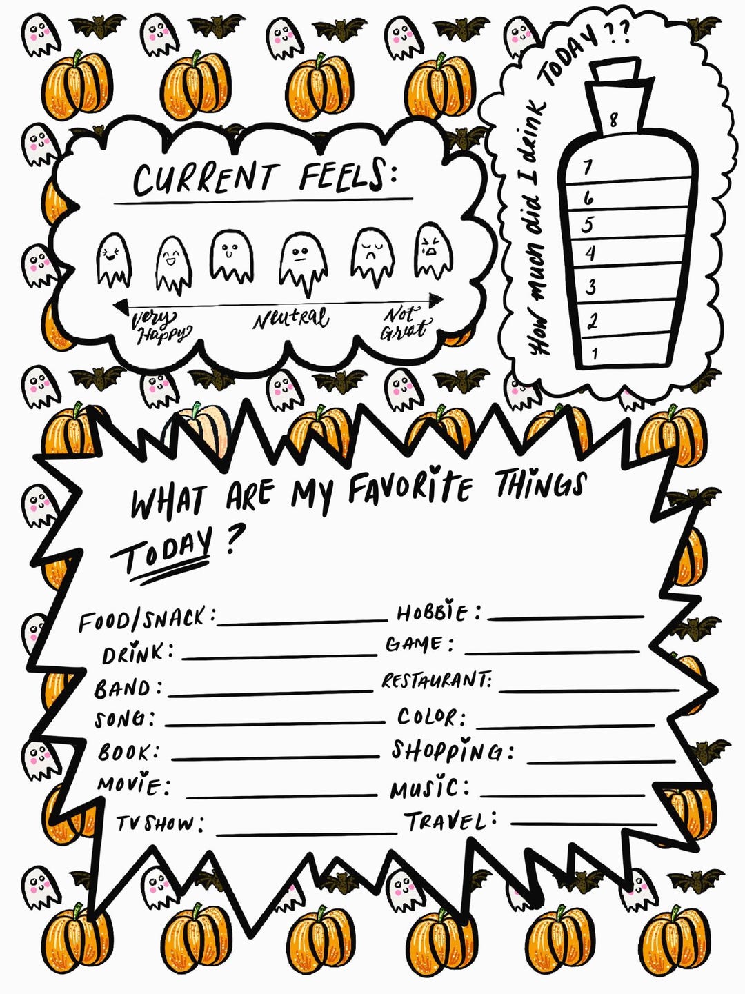 Spooky Planner Pages 2 - Etsy