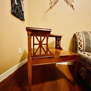 Mid Century Modern 2-tier Corner Table - Etsy