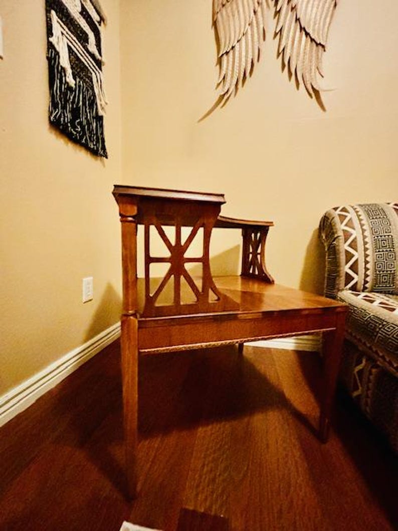 Mid Century Modern 2-tier Corner Table - Etsy