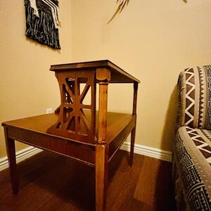 Mid Century Modern 2-tier Corner Table - Etsy