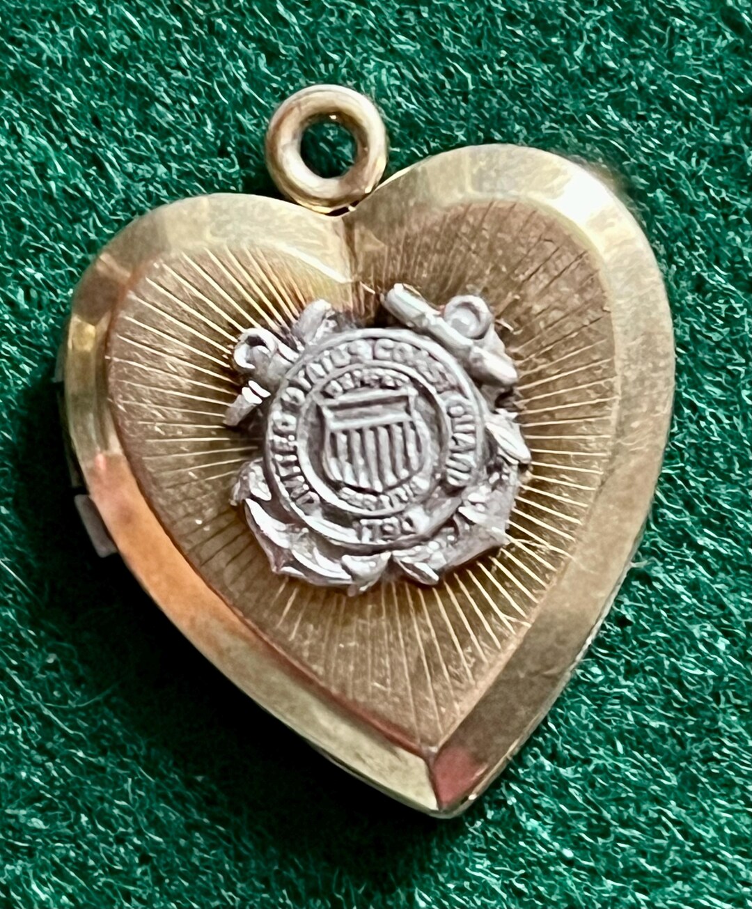 Vintage WW2 12K Gold Filled Sweetheart Coast Guart Locket by A&Z - Etsy