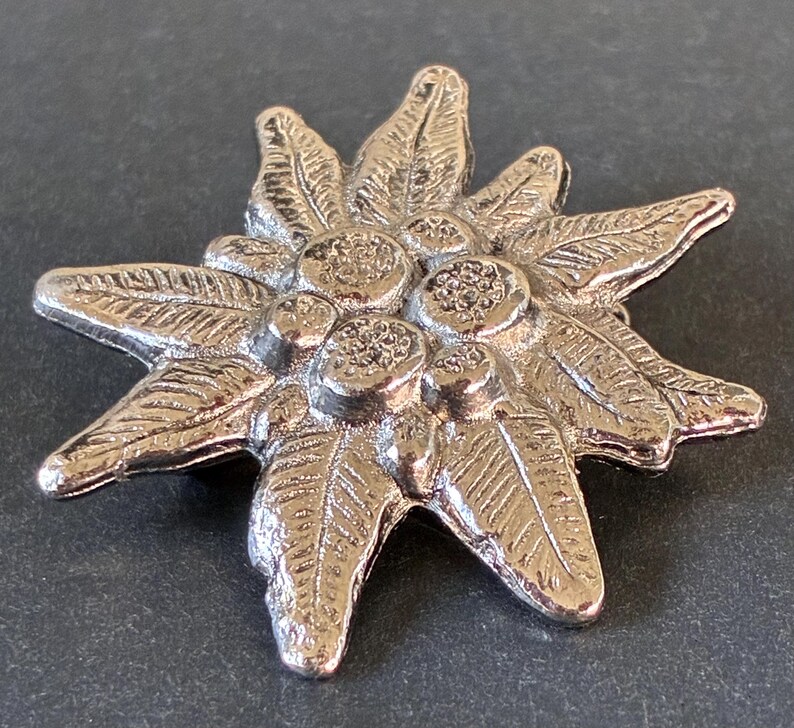 German Austrian Military Edelweiss Mountain Troops Brooch Pin WW1 WW2 ...