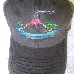 Volcano Ball Cap, Big Island Hawaii by Hopper's Art Mauna Loa, Mauna ...