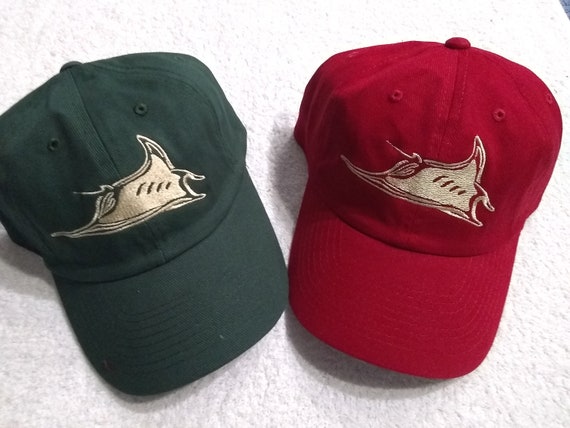 Manta Ray Embroidered Ball Cap | Etsy