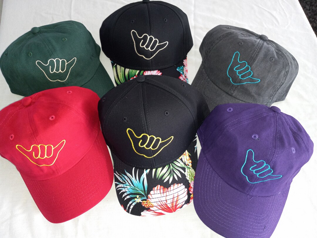 Shaka Embroidered Ballcap by Hopper's Art, Traditional Hawaiian ...
