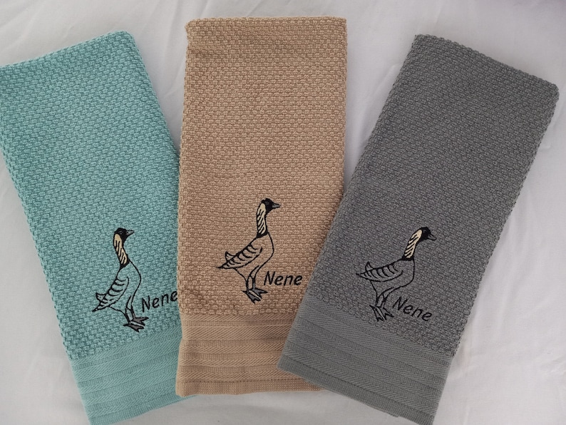 Big Island Nene Towels, Mauna Loa Volcano, Mauna Kea Big Island of ...