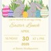 Easter, Easter Lunch Invitation Template, Editable Easter Party Invite ...