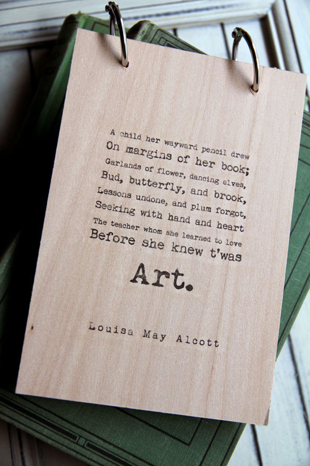 Wood Sketchbook / Notebook Art Quote - Etsy