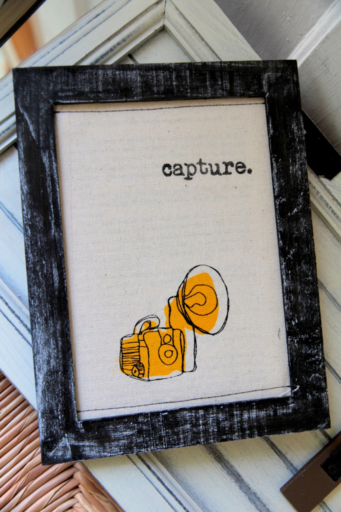 Linocut Print / Screenprint 5 X 7 Capture Camera - Etsy