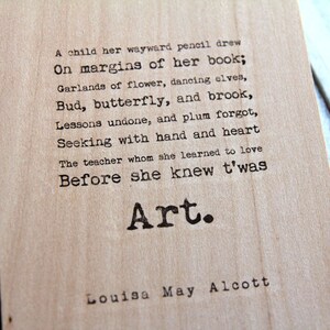 Wood Sketchbook / Notebook Art Quote - Etsy