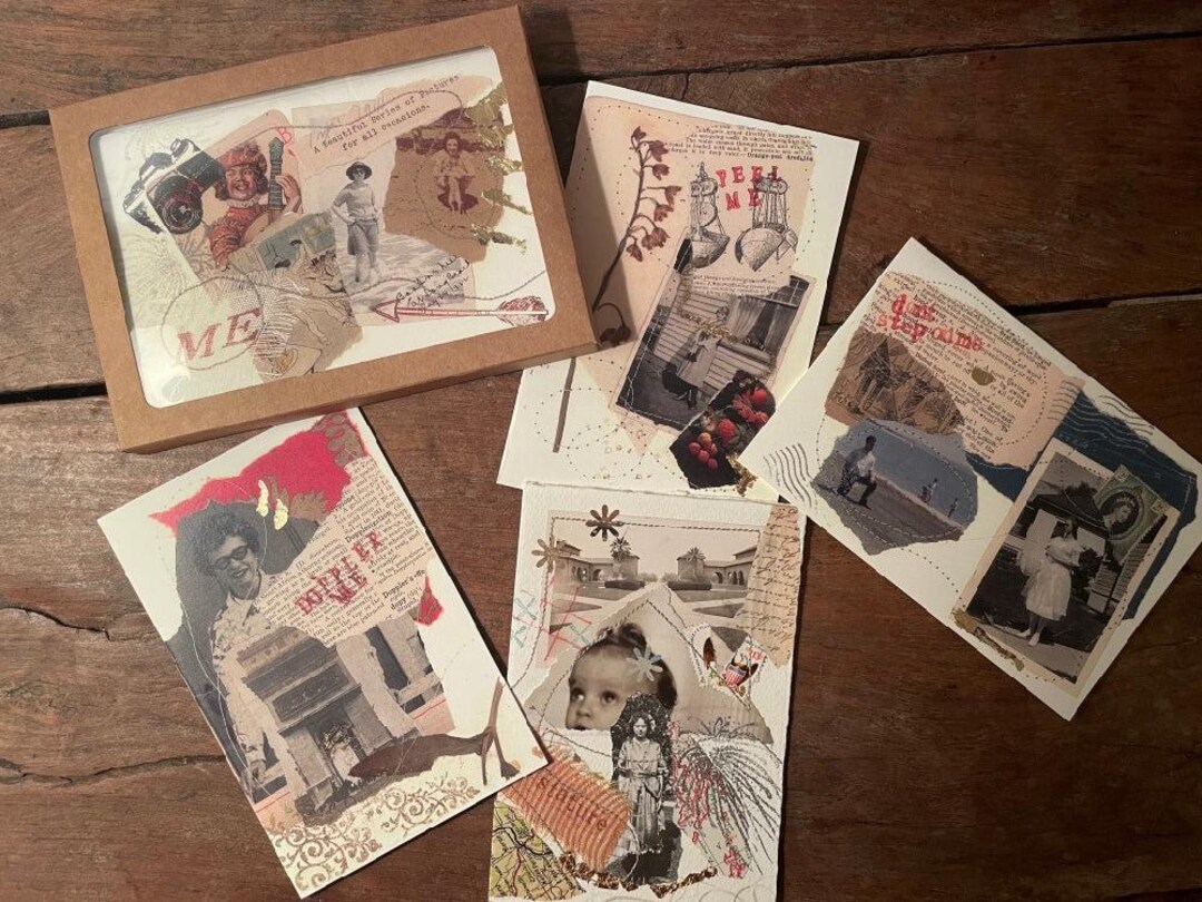 Artistic Selfie Pack of Printed Cards - Etsy