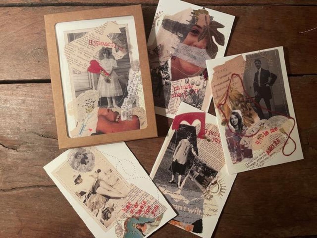 Artistic Flirty Pack of Printed Cards - Etsy